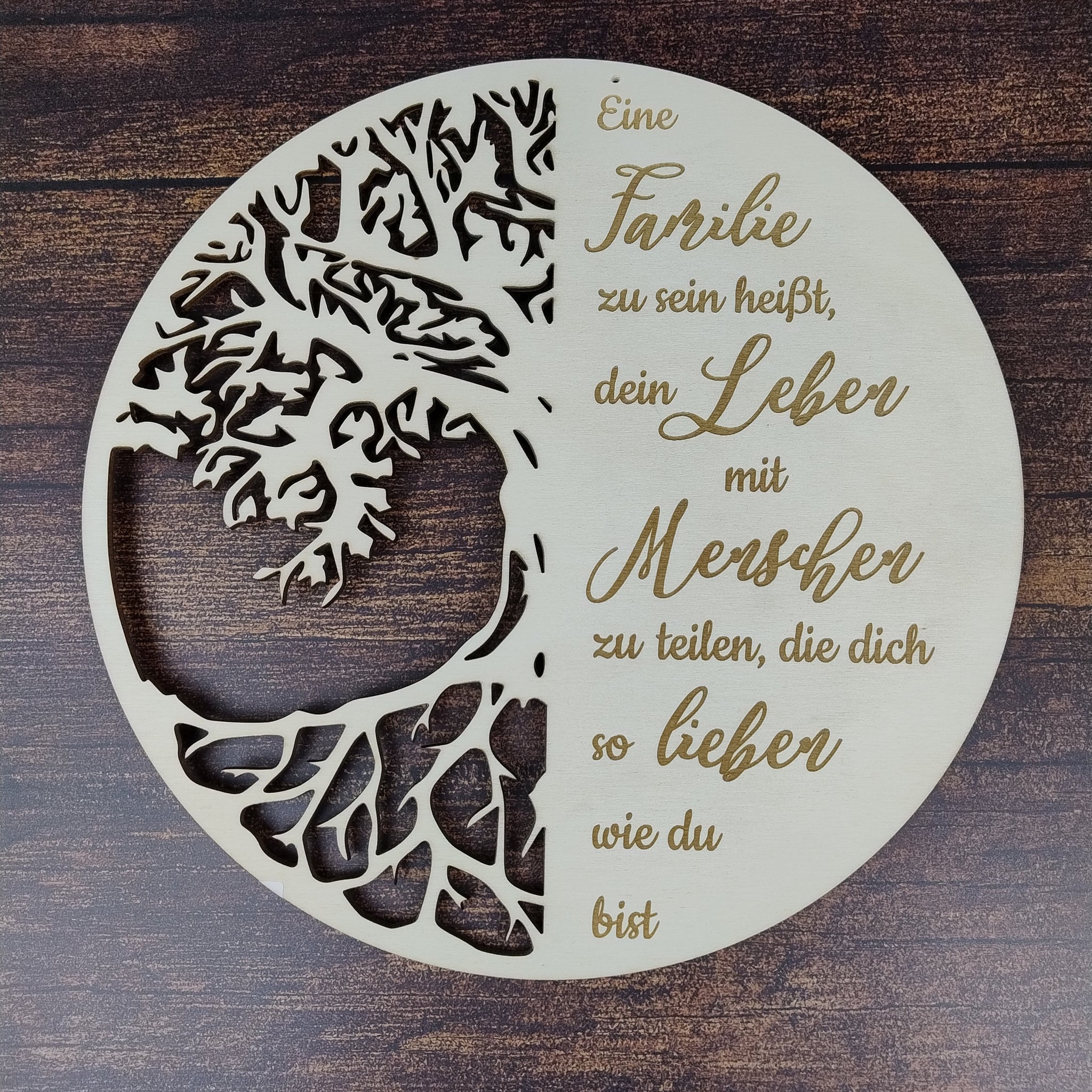 Loop - Baum des Lebens - Eine Familie zu sein heißt, ... – W4Kreativ